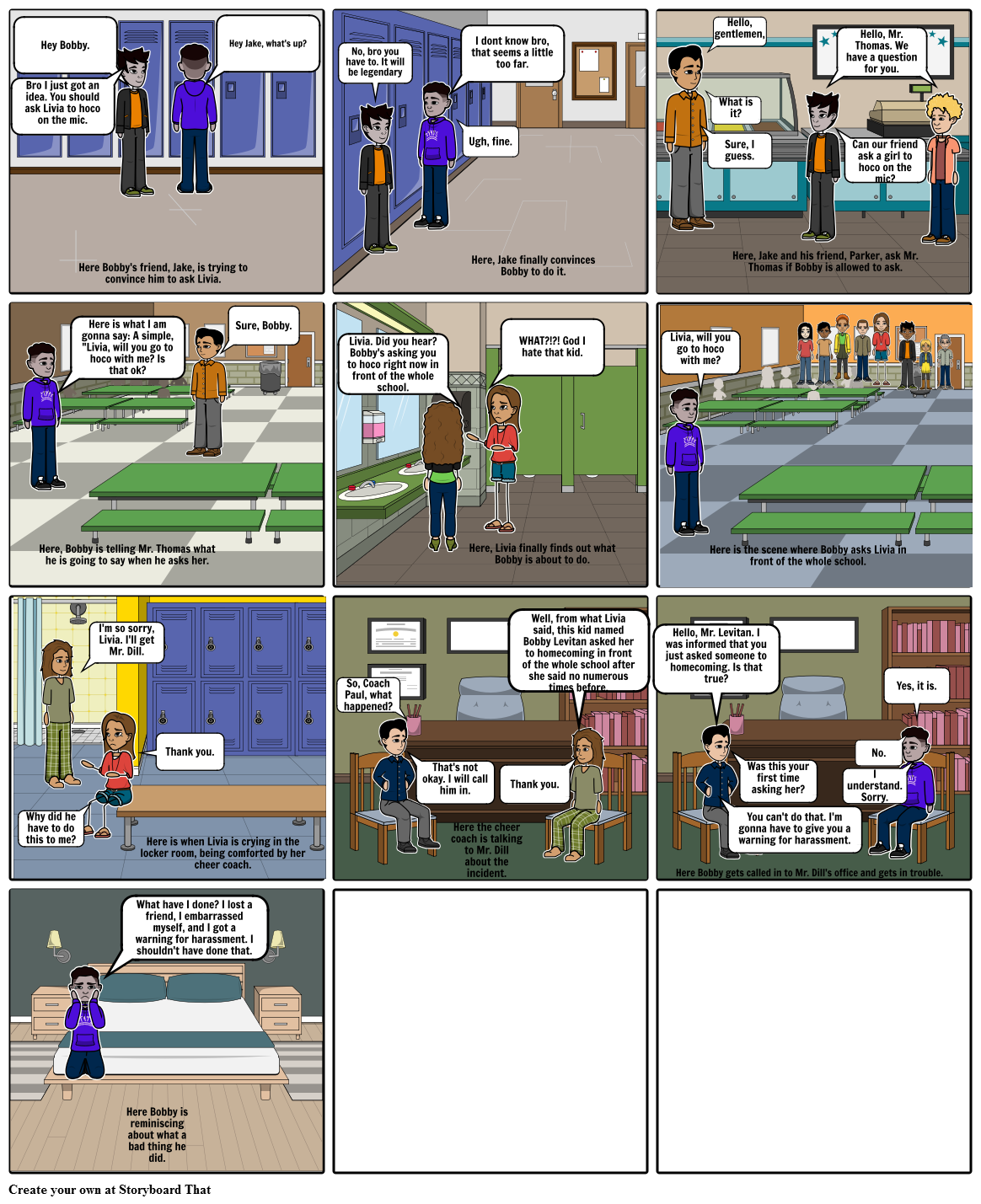 English Graphic Novel Storyboard by bobbylevitan