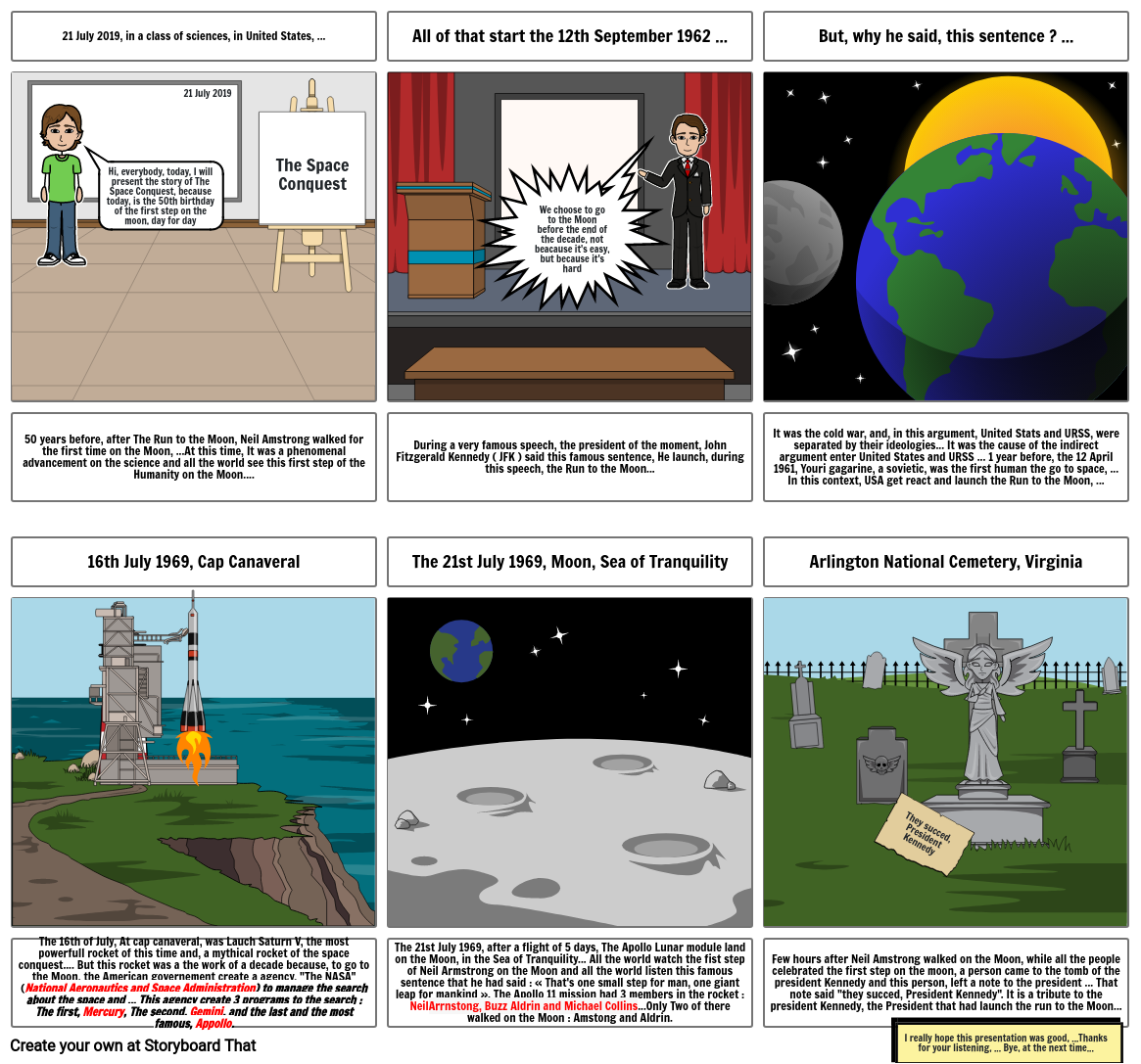 The Space Conquest Storyboard by boulickjr