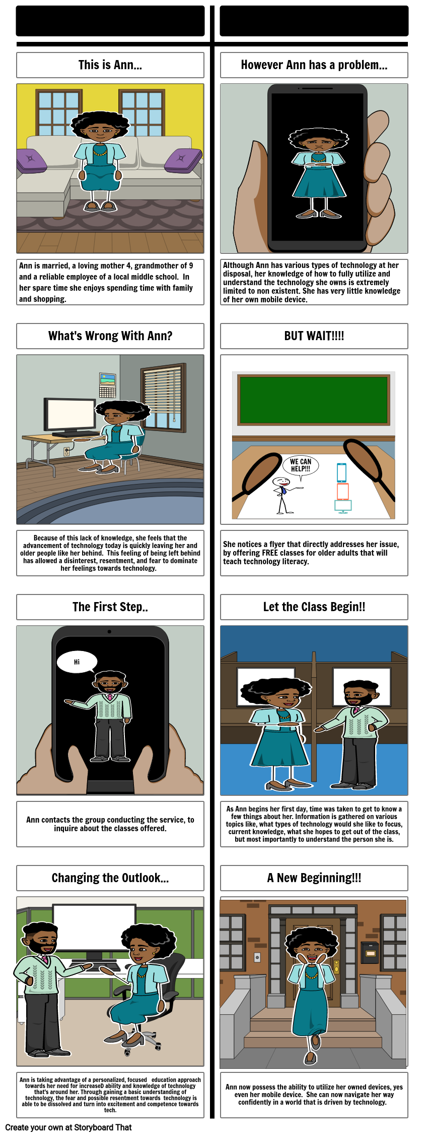 Brandon Cameron's Design Thinking Storyboard Storyboard