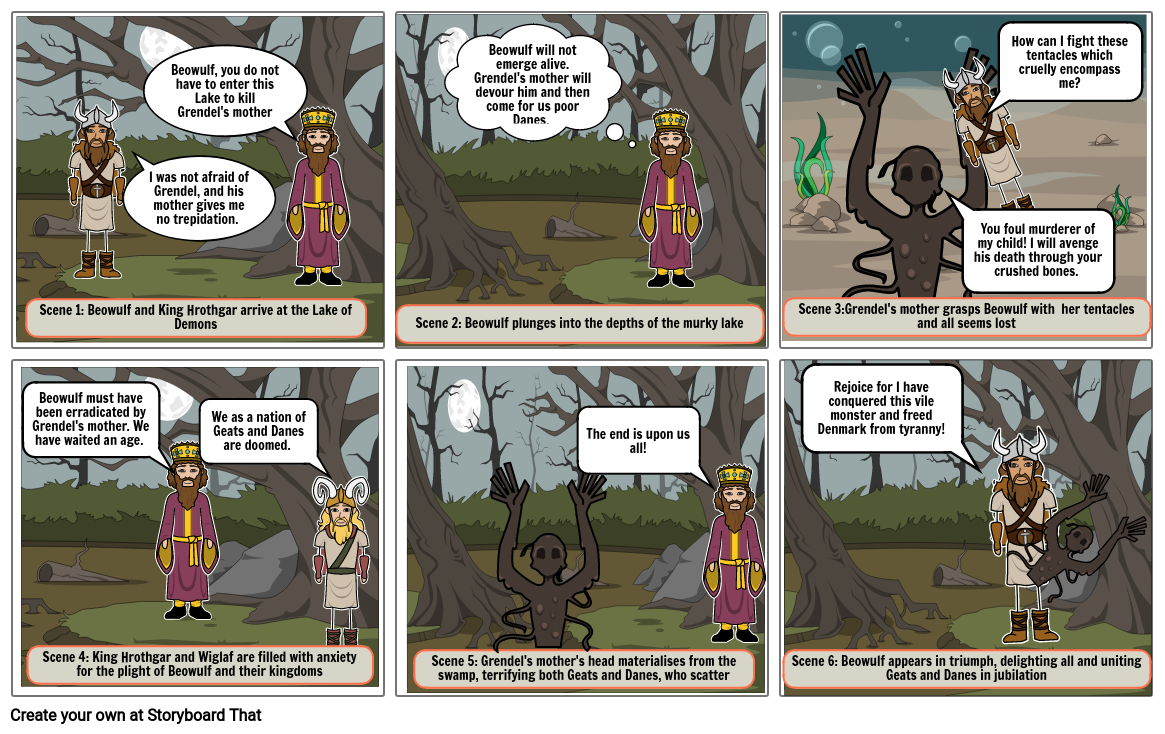 Grendel Storyboard by bridgeroad