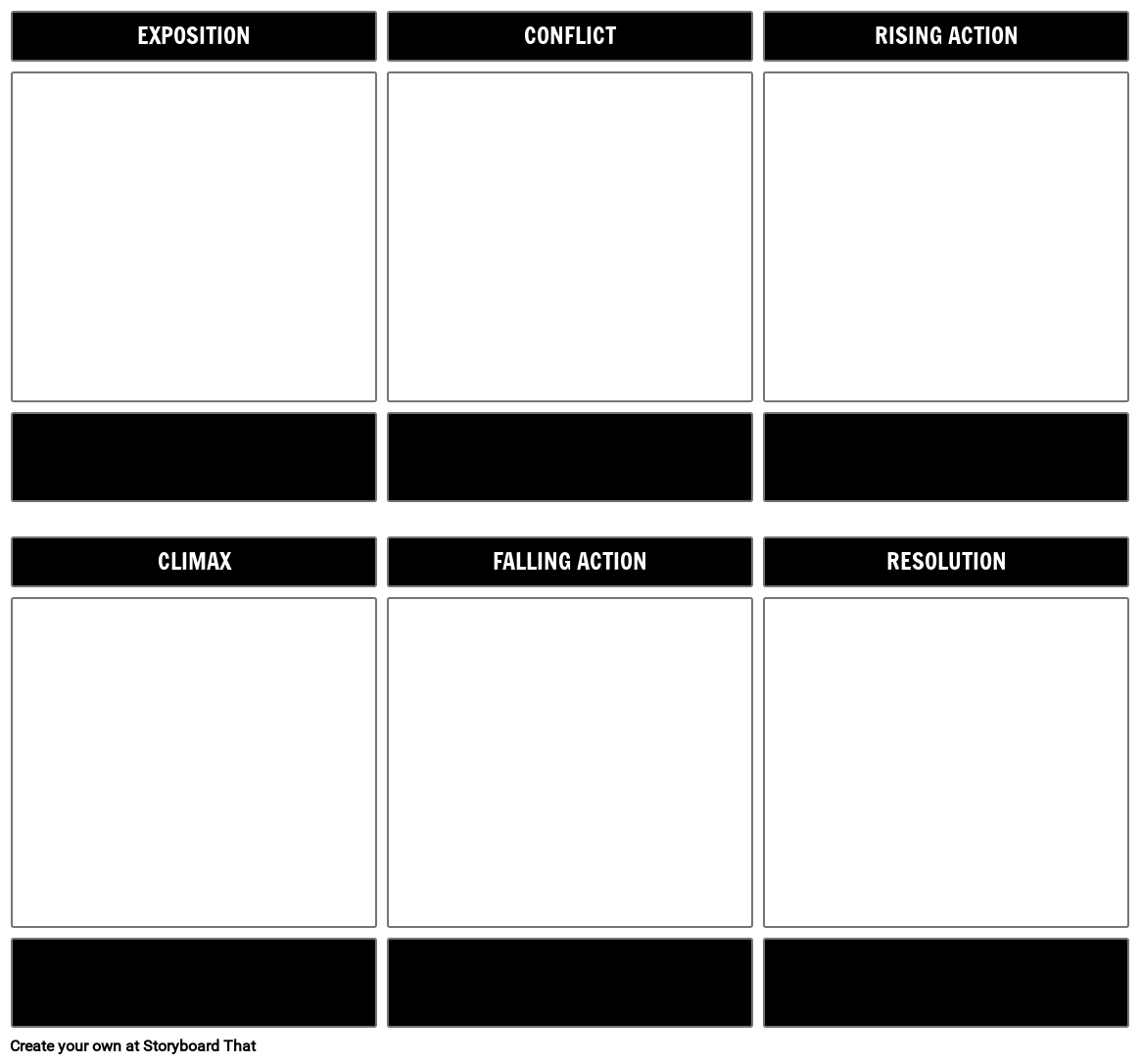 Narrative Plot Template Storyboard Por Bridget baudinet