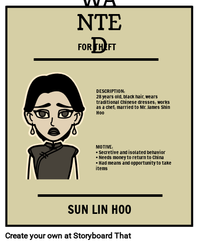 The Westing Game Wanted Poster स्टोरीबोर्ड द्वारा bridget-baudinet