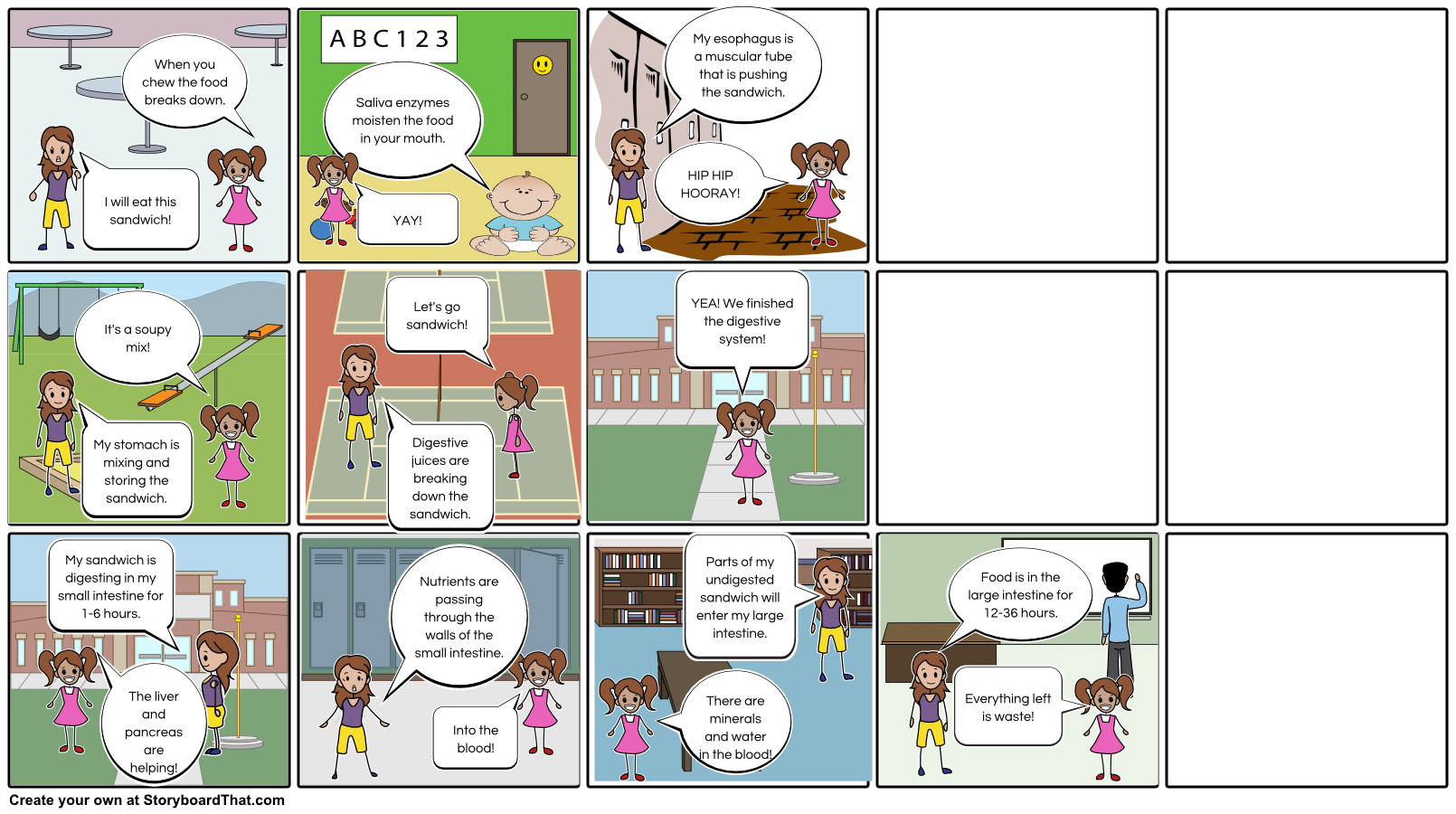 food Storyboard by brookebrookeb