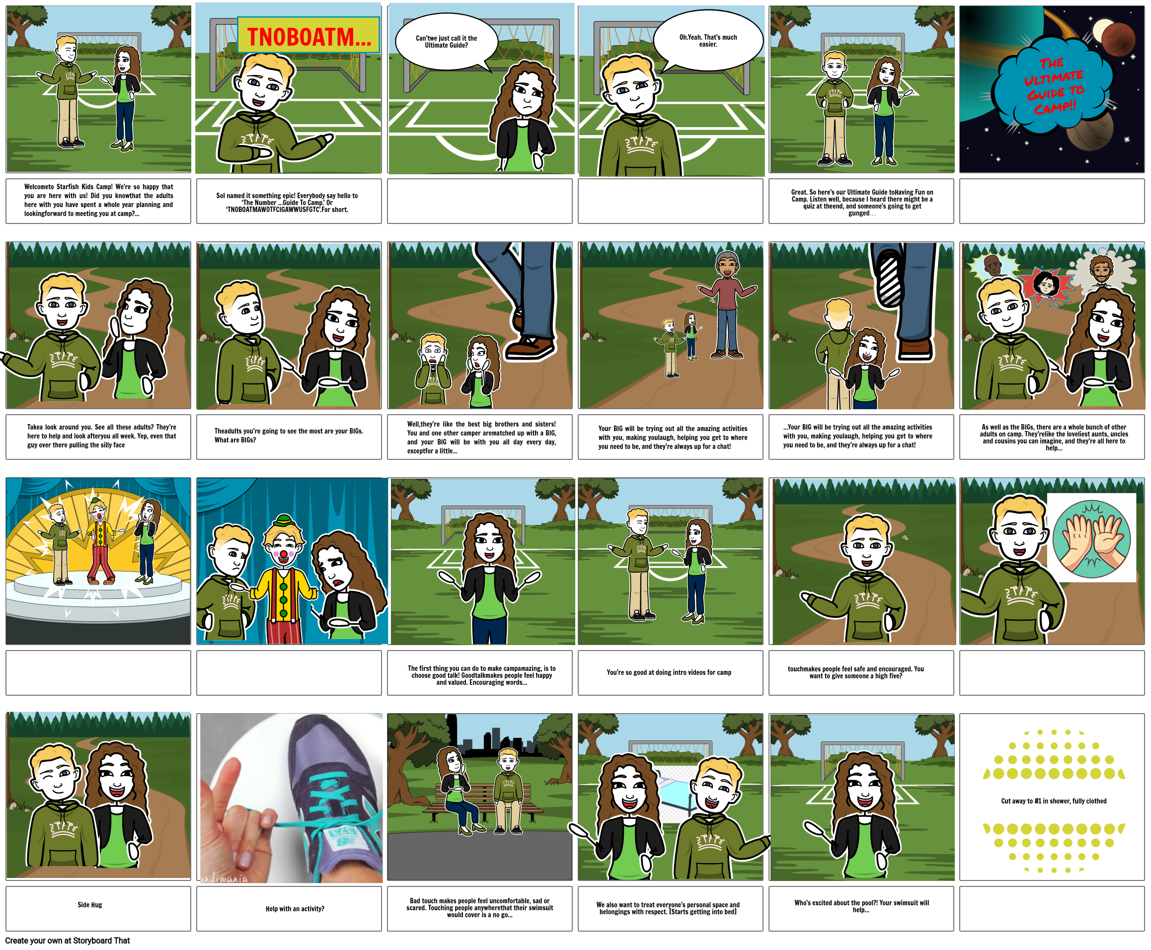 Starfish Story Board Storyboard par bryanelliott