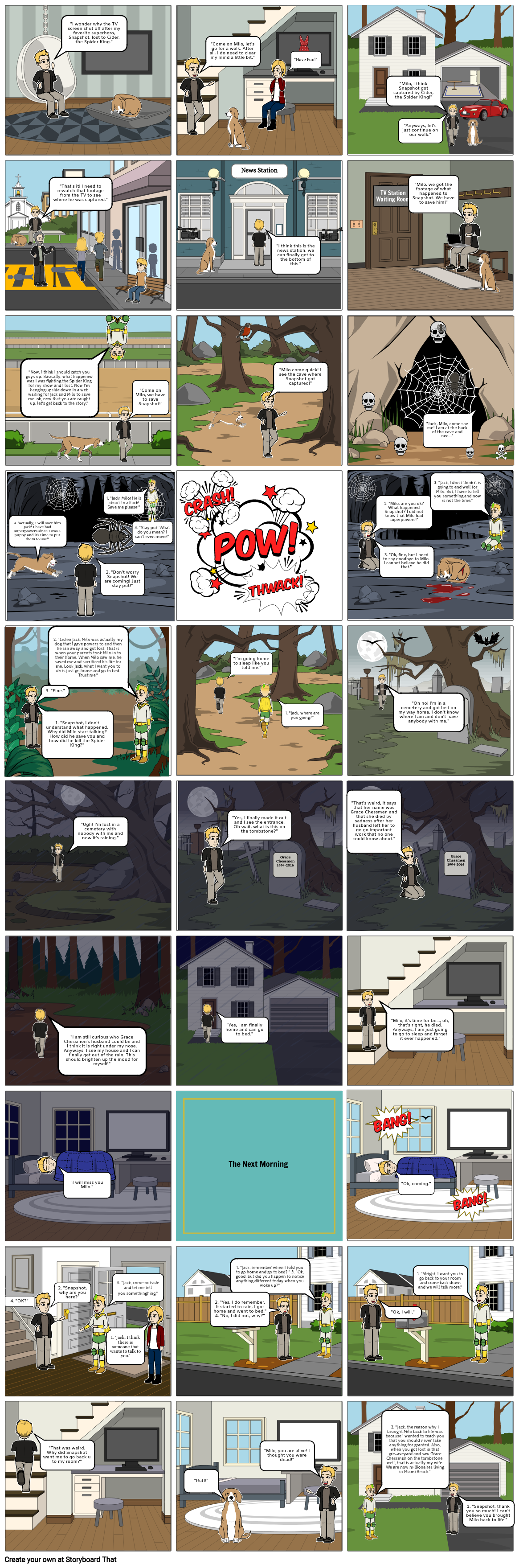 Comic Strip A Storyboard by btlt45