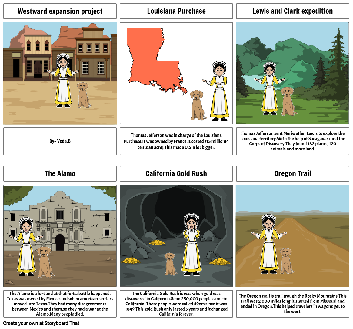 Westward expansion Project Storyboard par bveda