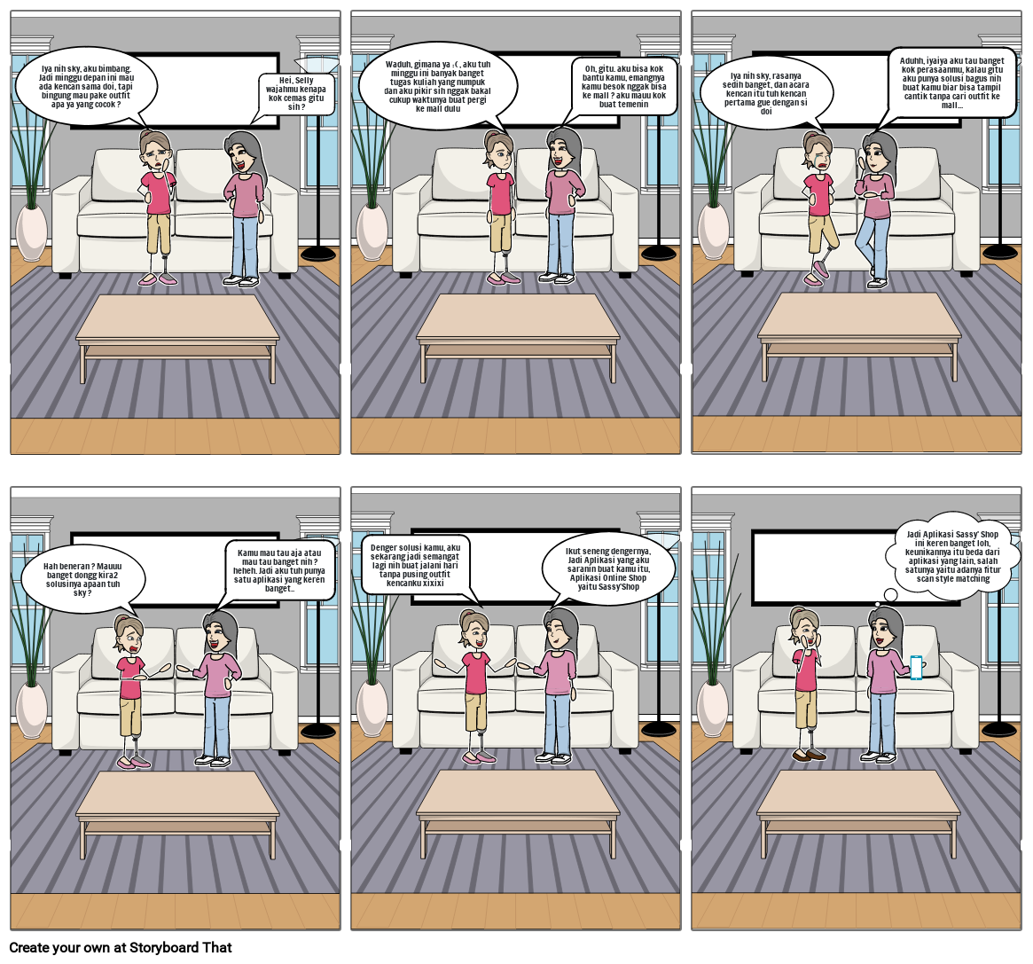 Sassy'Shop Storyboard por c0afca27