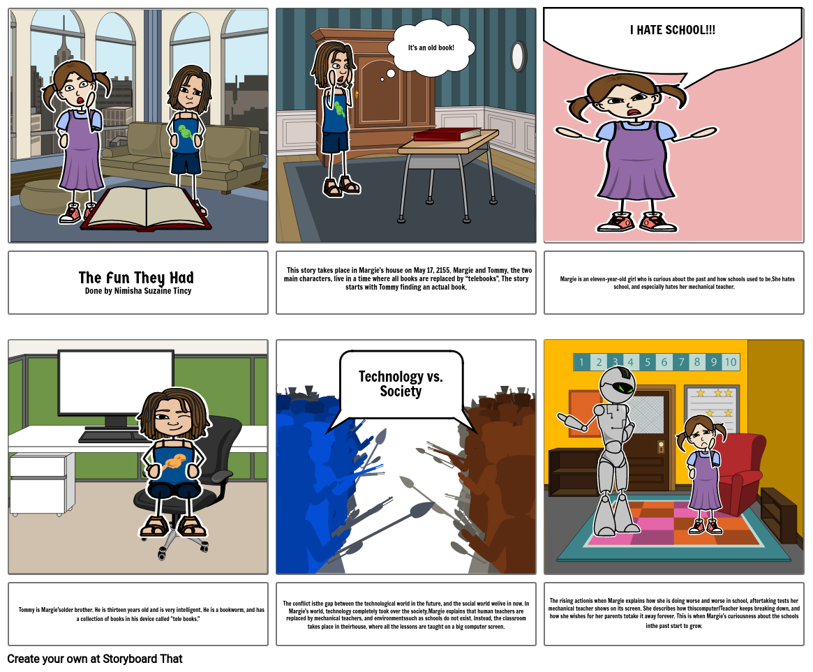 The fun they Had Storyboard por c0c4eaad