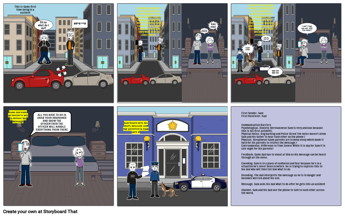 Communications Project Storyboard por c0db05ce