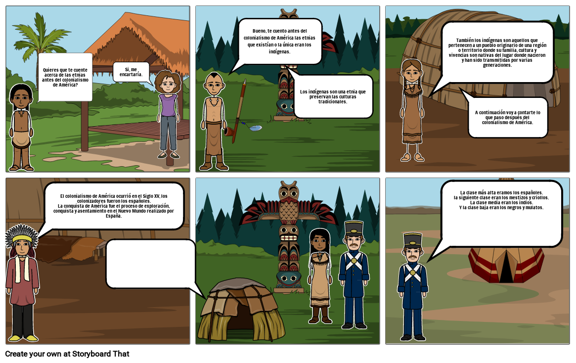 Historieta Del Grupo étnico Storyboard By C16f9825