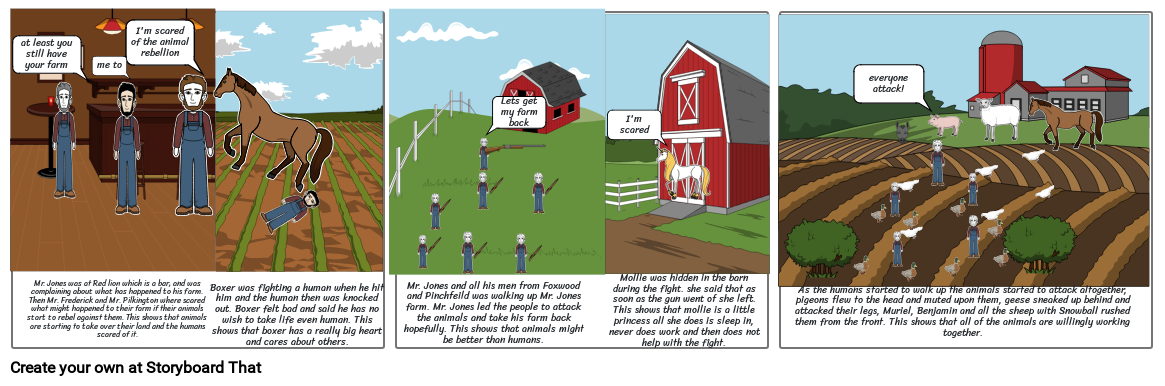 animal farm Storyboard by c242f86c