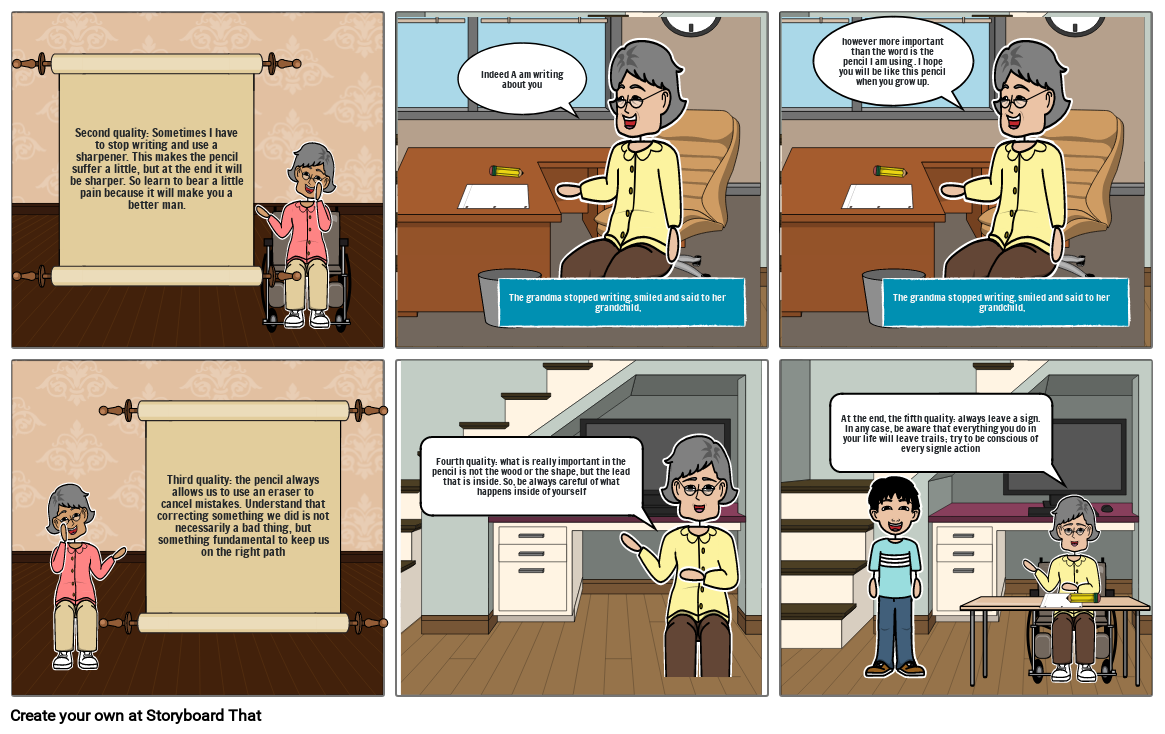 the story of a pencil Storyboard por c252d89b