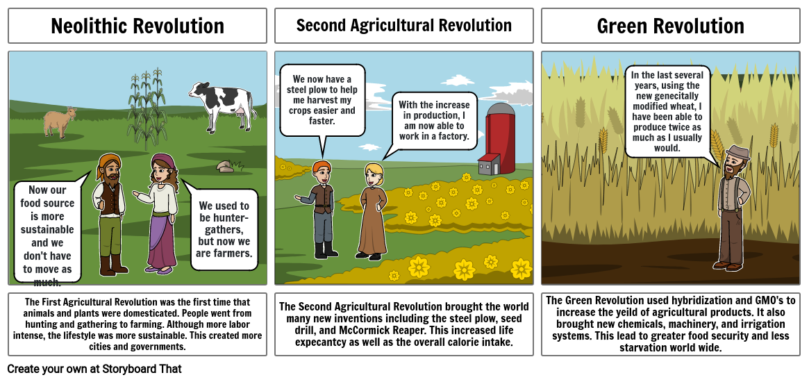 Agricultural Revolution Storyboard Storyboard by c2879c5f