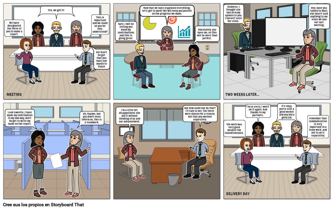CONFLICT AT WORK Storyboard by c2b6db06