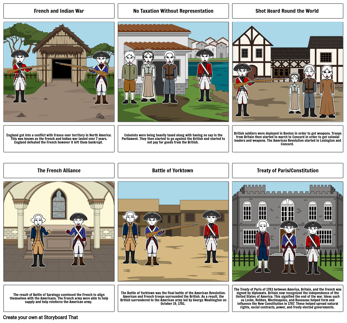American Revolution Storyboard par c31e9537