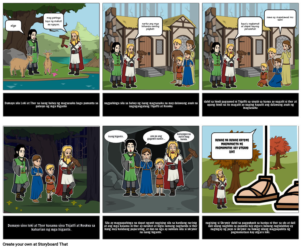 LOKI AT THOR Storyboard par c3a48283