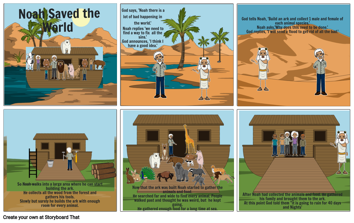 noah ark 1 Storyboard by c3c1ba06