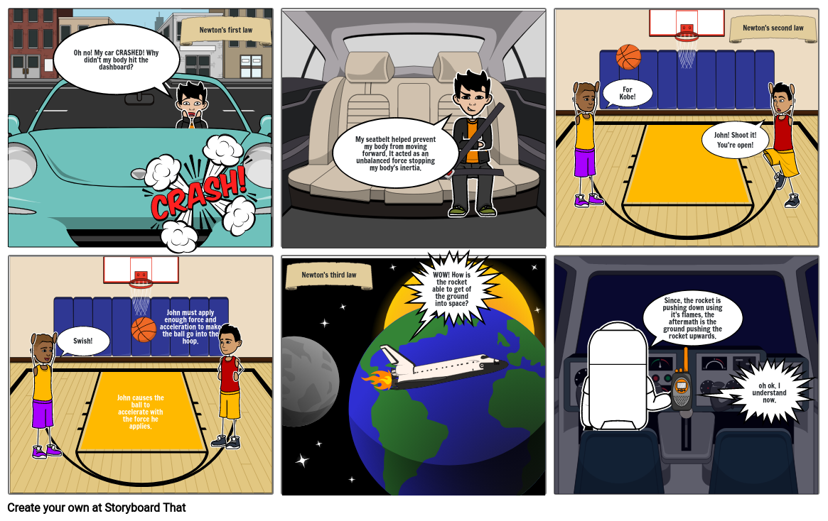 Newton s Laws In Our Daily Lives Storyboard By C4010531