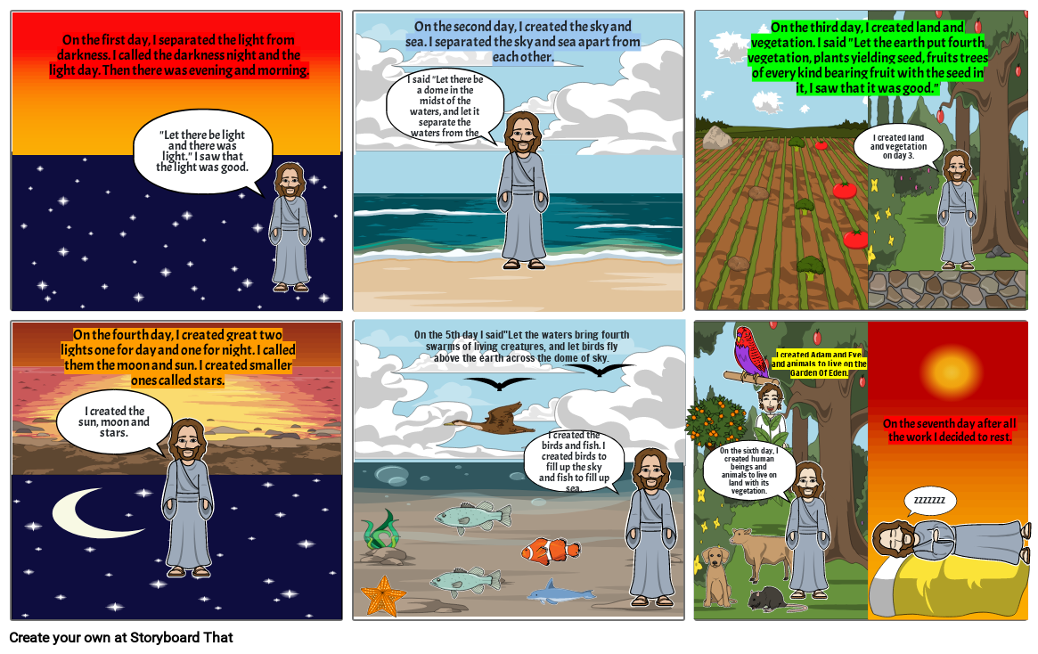 Adam and Eve Storyboard by c4bfb3ab