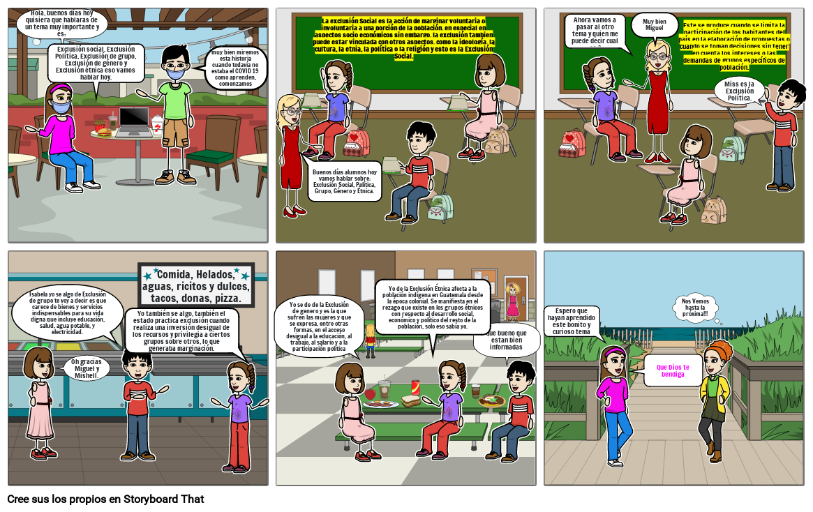 InclusiÓn Y ExclusiÓn Social Storyboard By C4c25365