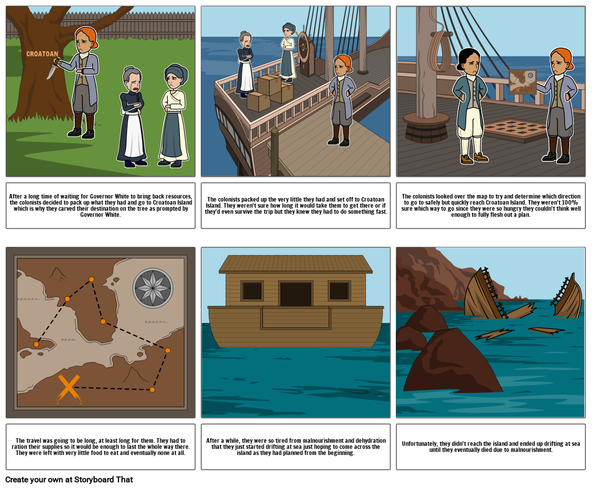 Lost Colonist Theory: Went To Croatoan Island And Died At Sea