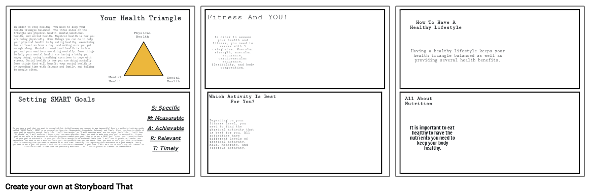 Fitness and YOU! Storyboard por c4ffa05e