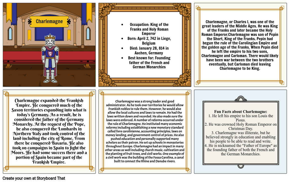 Charlemagne Storyboard par c50880c8