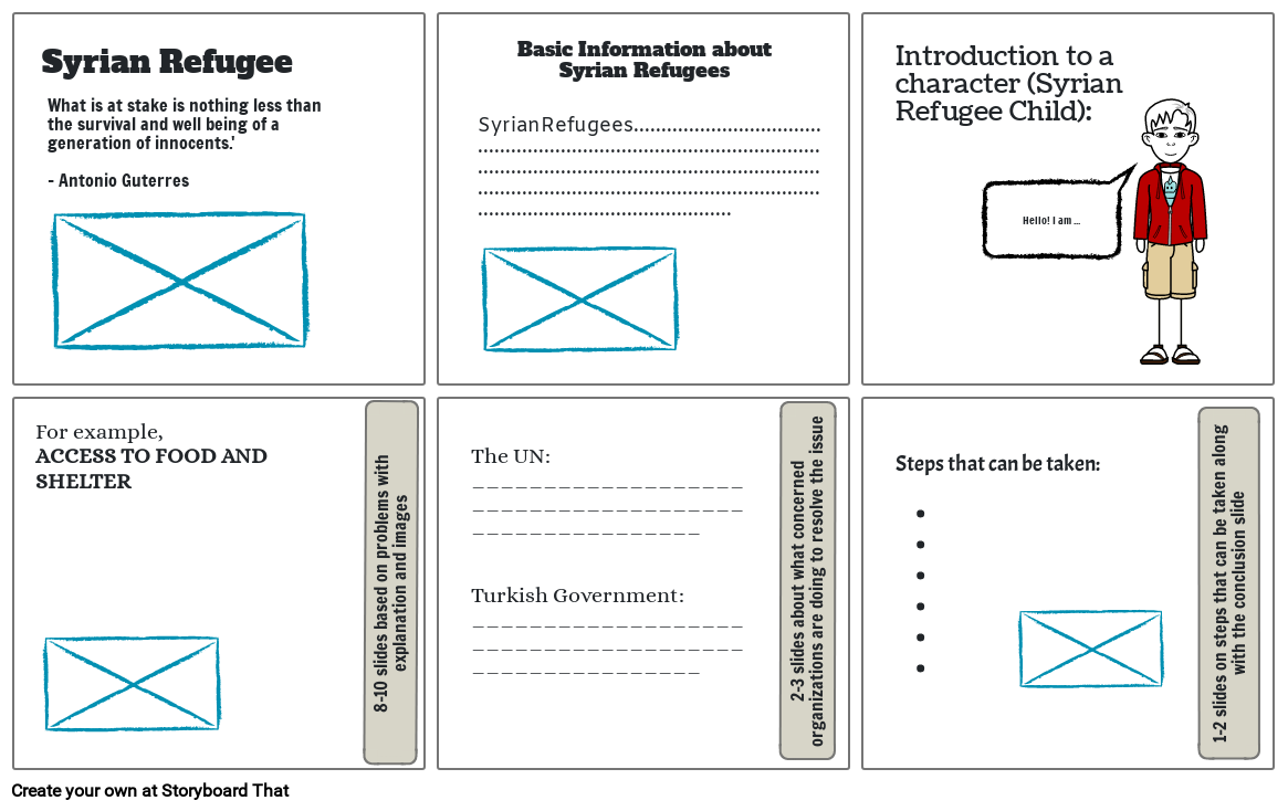 Syrian Refugee_1 Storyboard por c50880c8