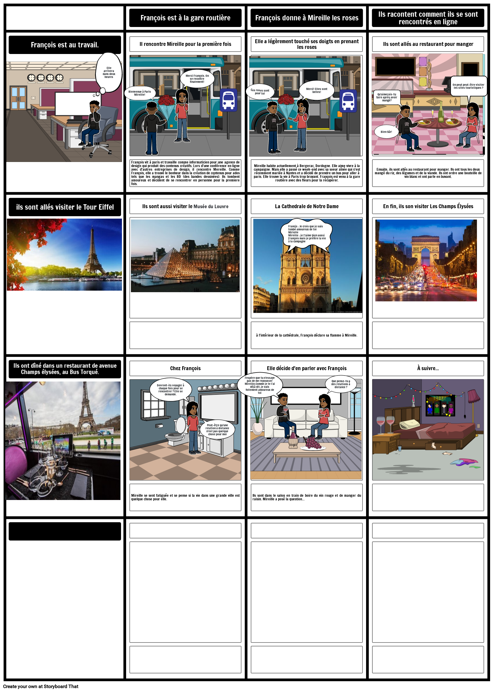 L'amour à Paris Storyboard by c52872c9