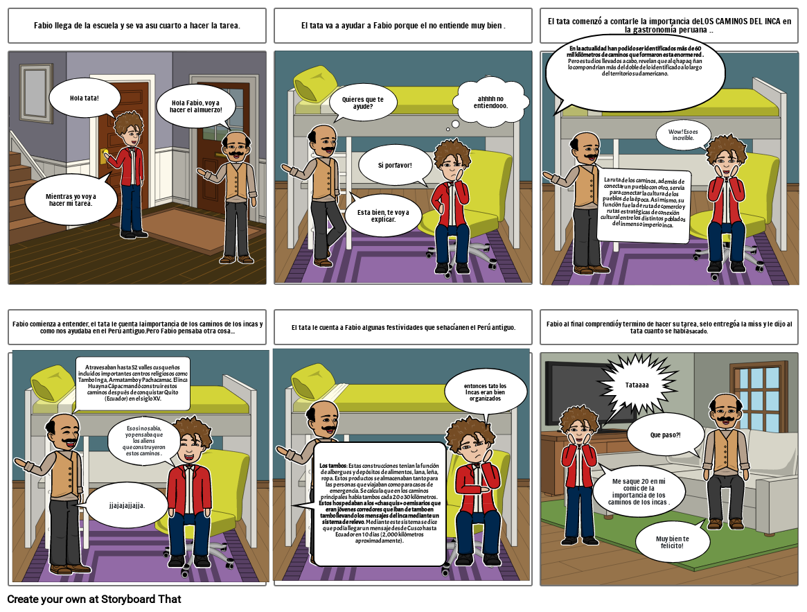 importancia de los caminos de los incas Storyboard importancia de los caminos de los incas Storyboard