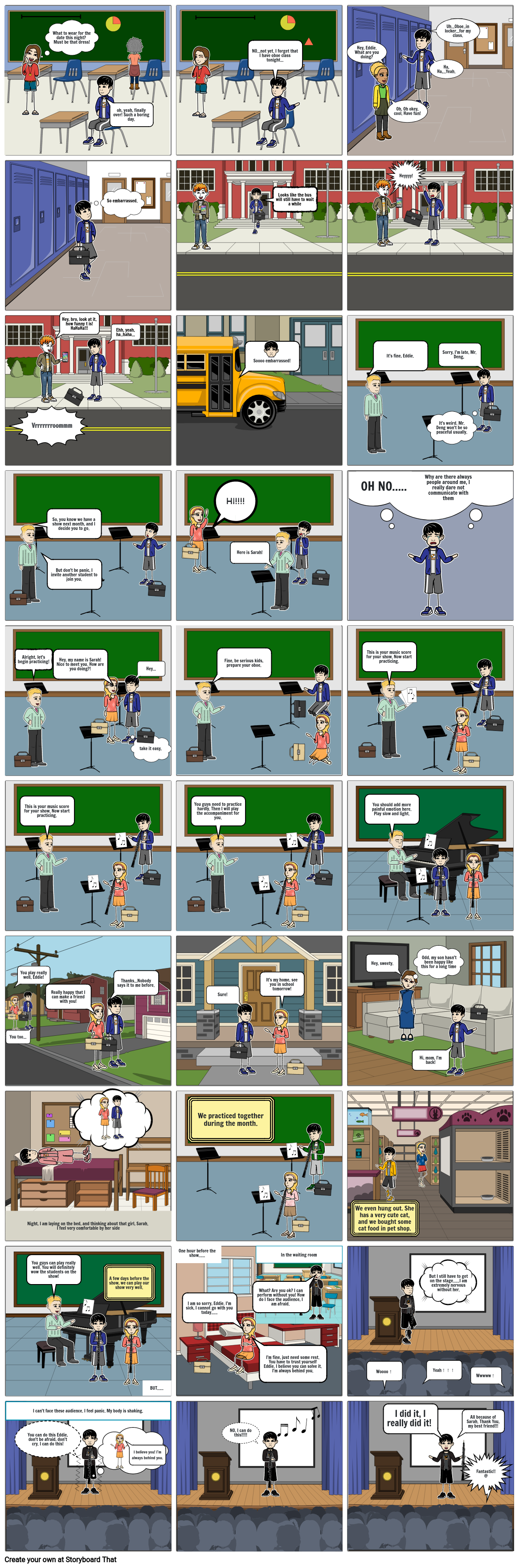 English comic project Storyboard par c6d10c6c
