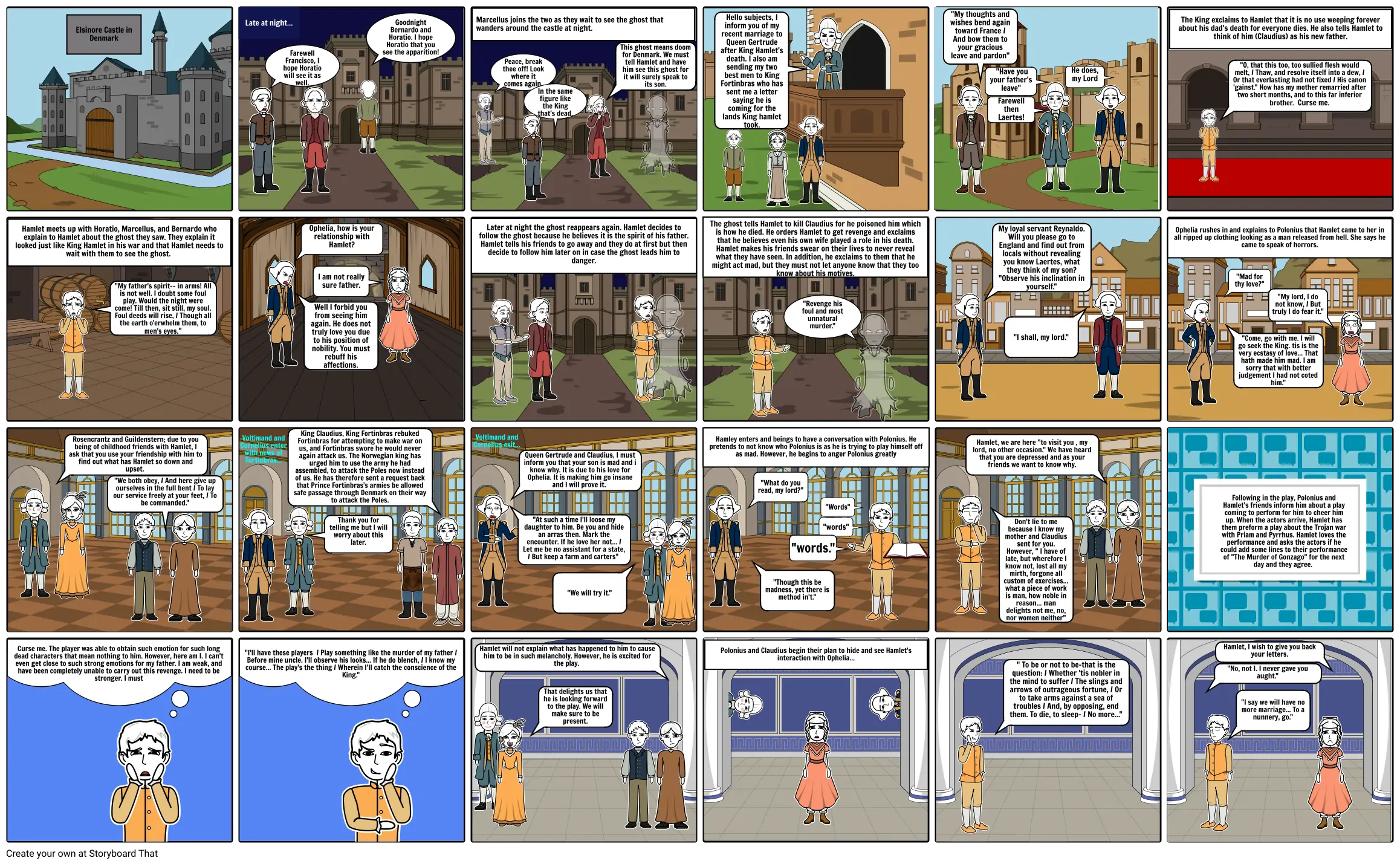 Hamlet Comic Book Storyboard Par C732c5bd Hamlet Comic Book Storyboard Par C732c5bd