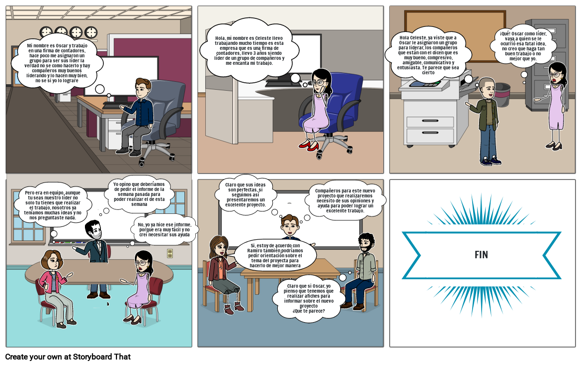 Historieta sobre lider Storyboard by c797d1bd