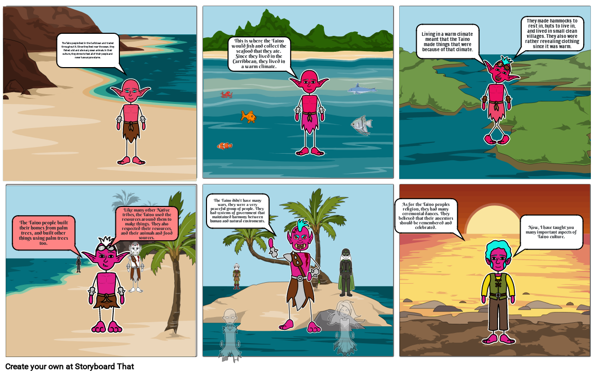 Taino Life Storyboard by c7ab557a