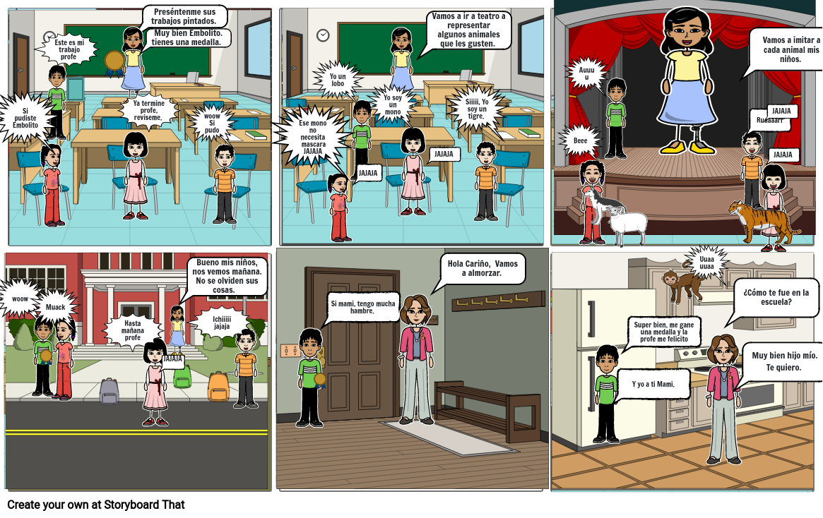 UN DIA EN LA ESCUELA DE EMBOLITO Storyboard par c886dace