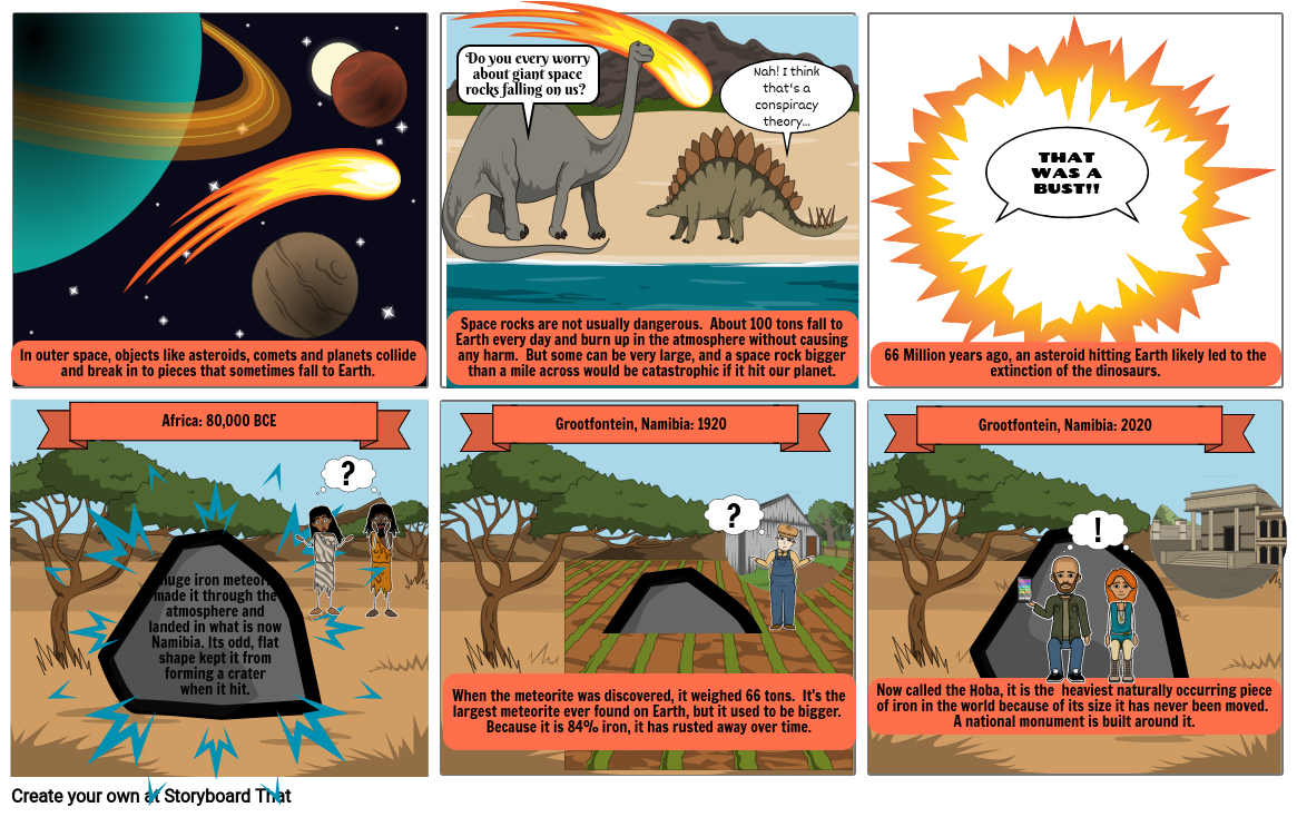 Amelia Meteorite Cartoon Storyboard par c9131956