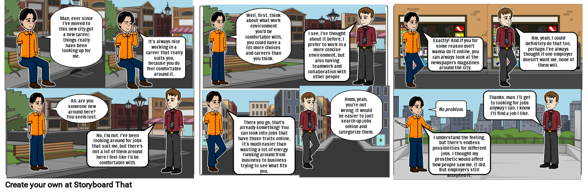 Job Comic Strip Storyboard by c98bc859