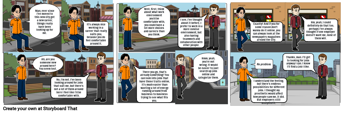 Job Comic Strip Storyboard por c98bc859