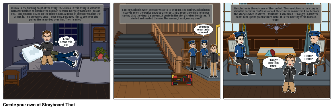 The Tell-Tale Heart Storyboard por c9e693a2