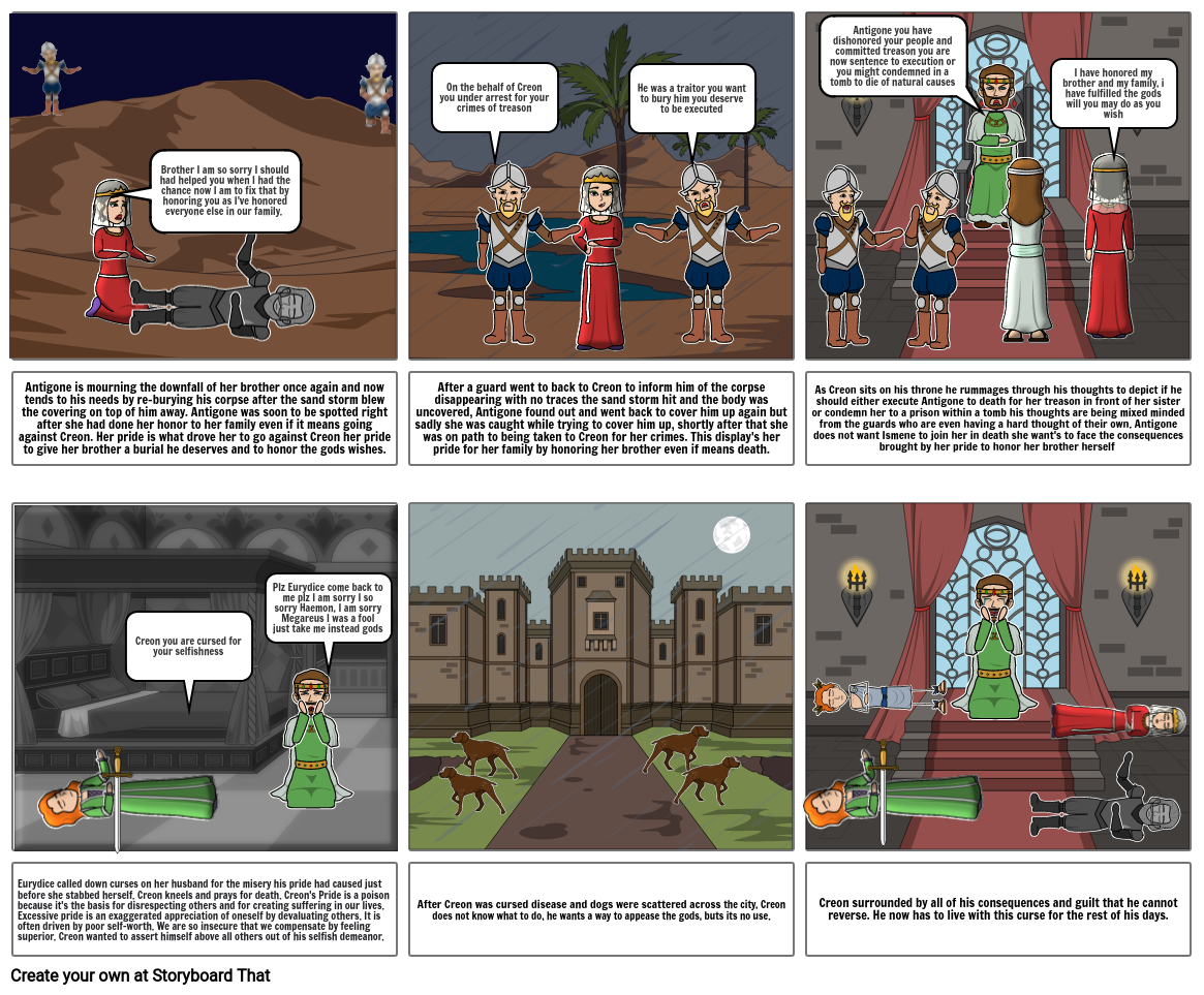 Antigone Storyboard by caidenposadas