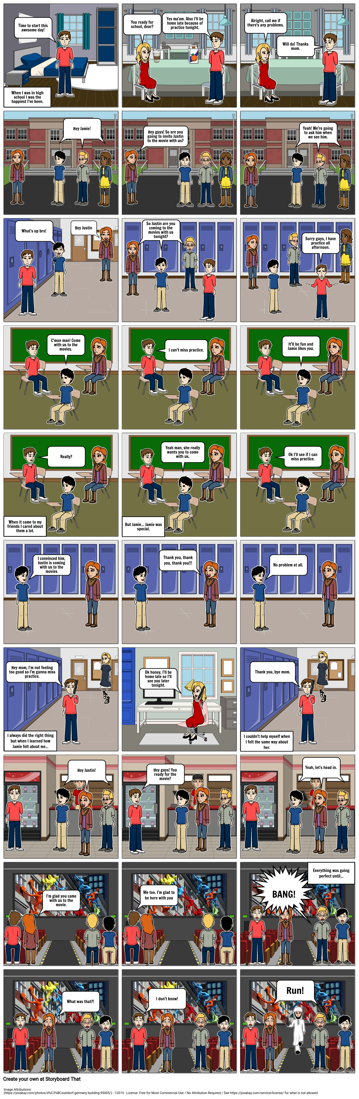 P.T.S.D. Comic Storyboard by camdenlazar123