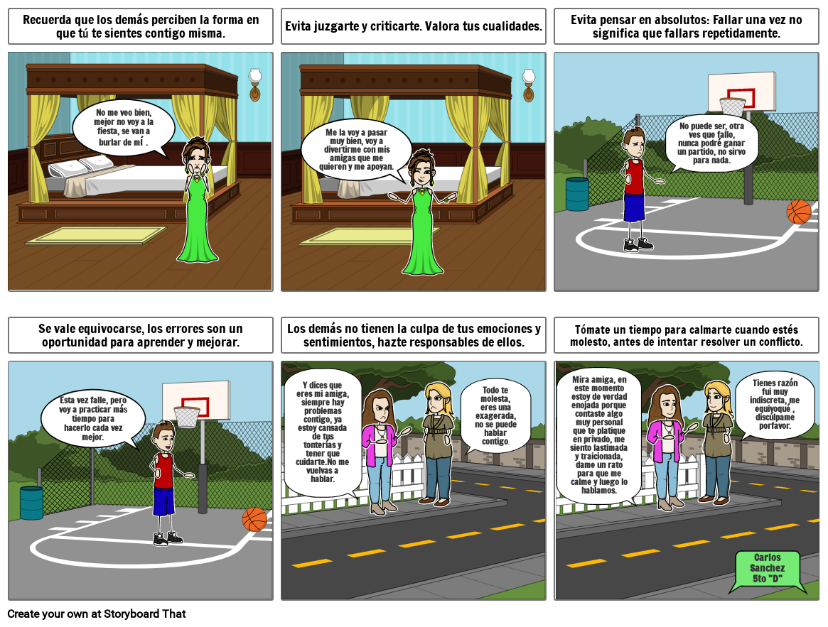autoestima historieta Storyboard por carlitos10354