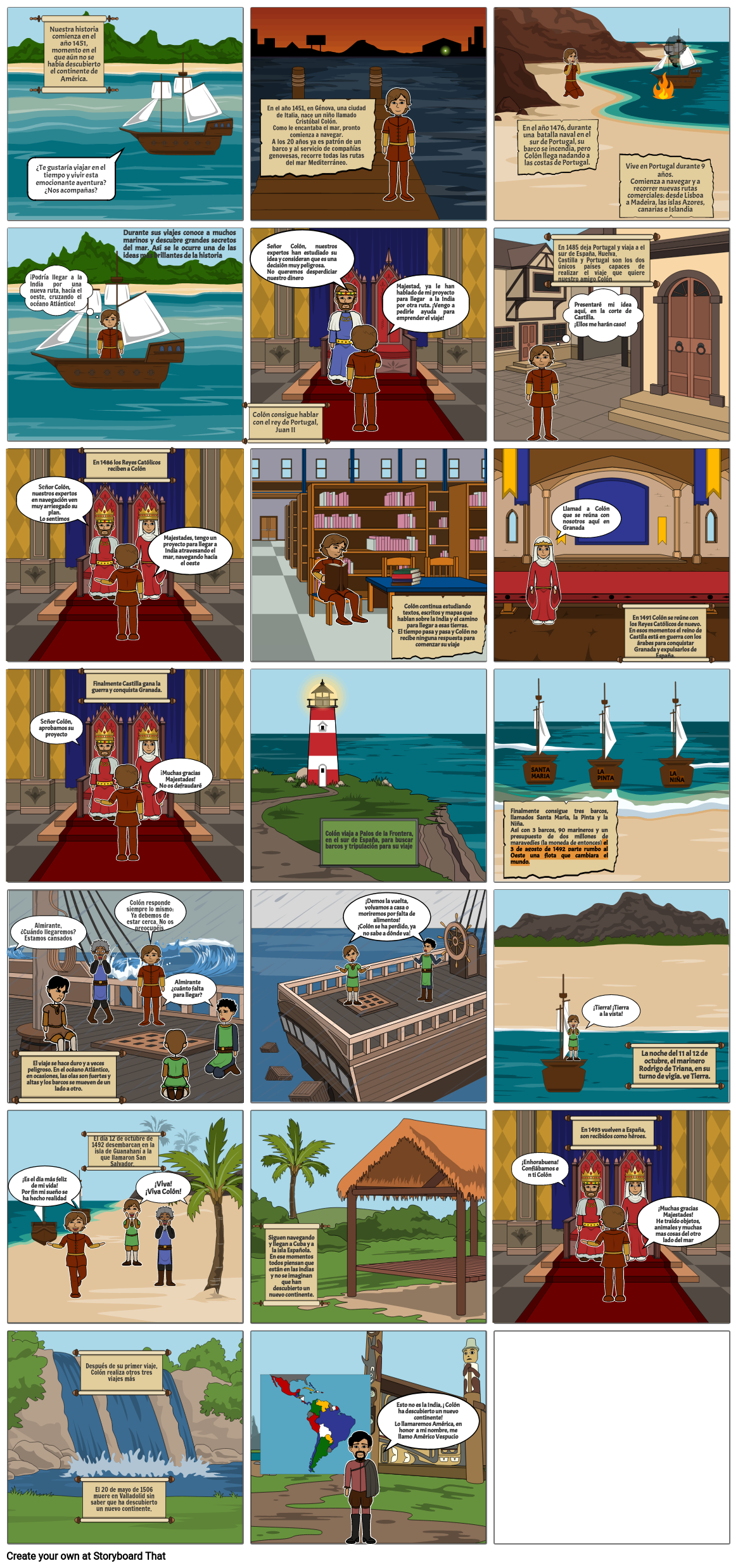 Un cómic con mucha historia Storyboard por carolcardell