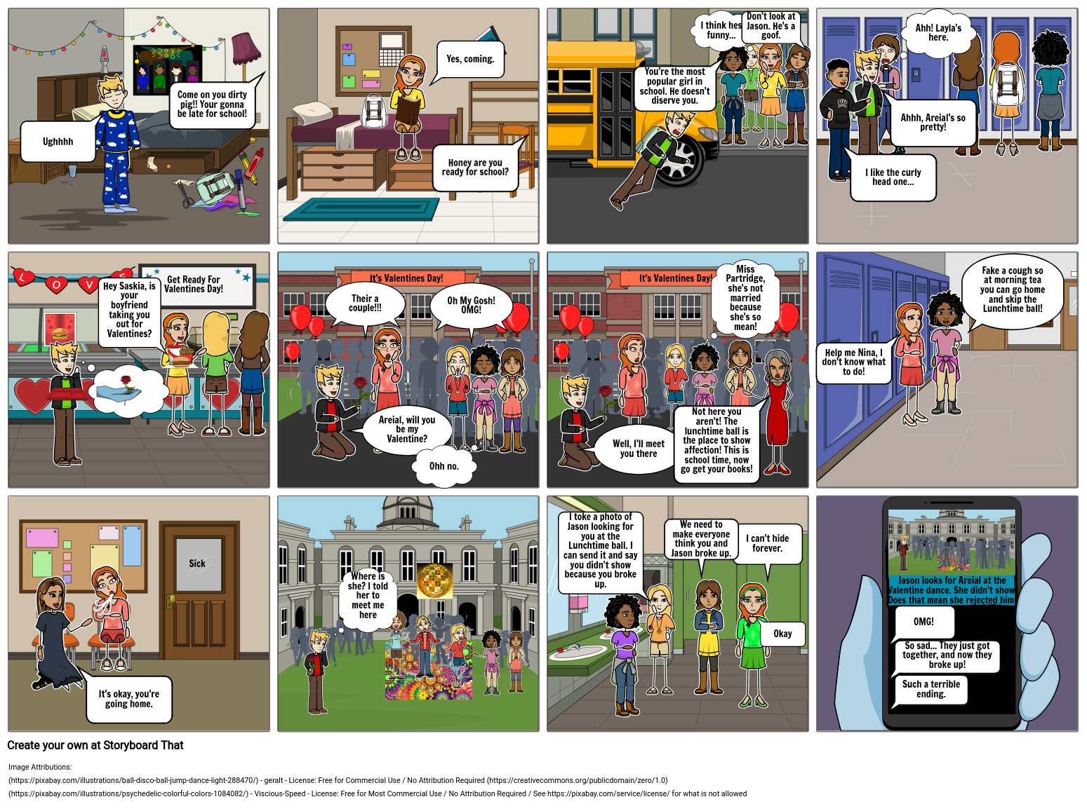 High School Disasters! Storyboard by cartoonslive