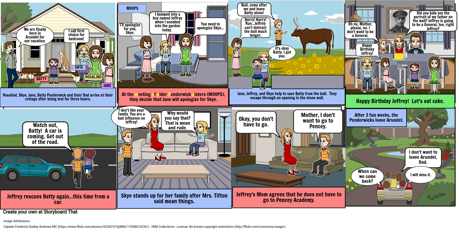 The Penderwicks by Jeanne Birdsall Storyboard par caseyshea