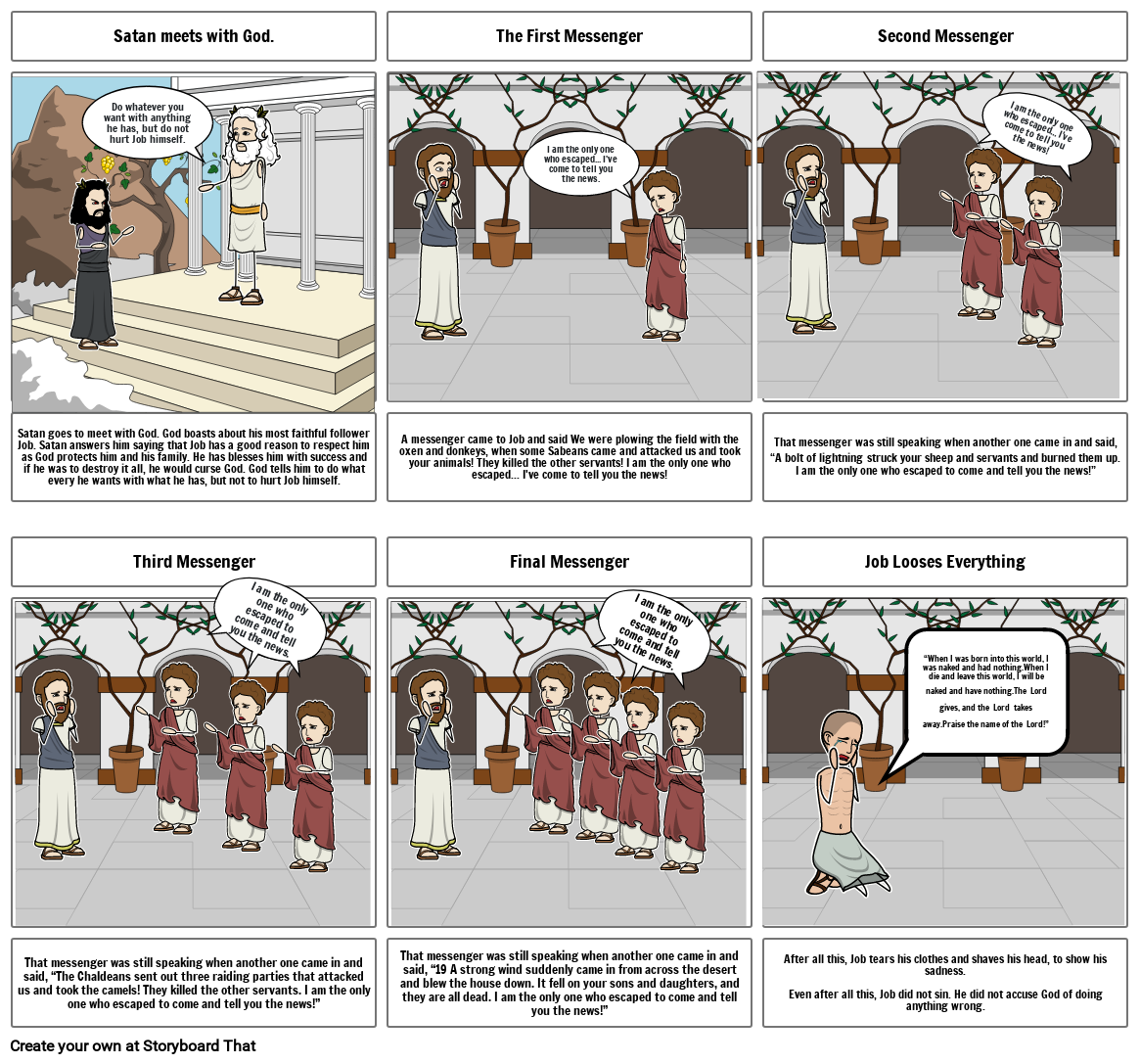 Tribulations Of Job Storyboard By Catherinemav Tribulations Of Job Storyboard By Catherinemav