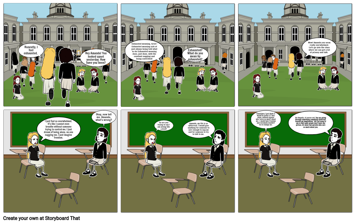 Anne Frank and Amanda Storyboard by cb0ac6b2