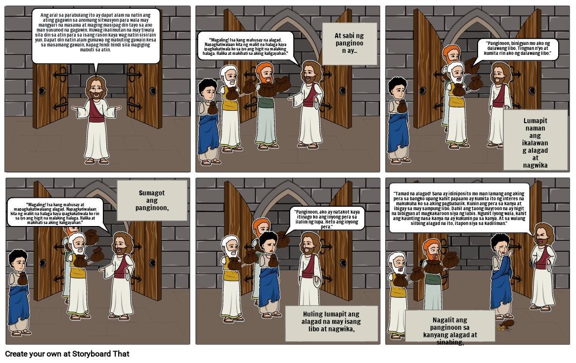 Ang Tatlong Alagad Storyboard von cb14585e