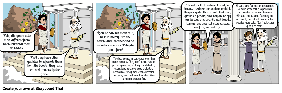 Zeus and Prometheus Storyboard por cb5e5b72