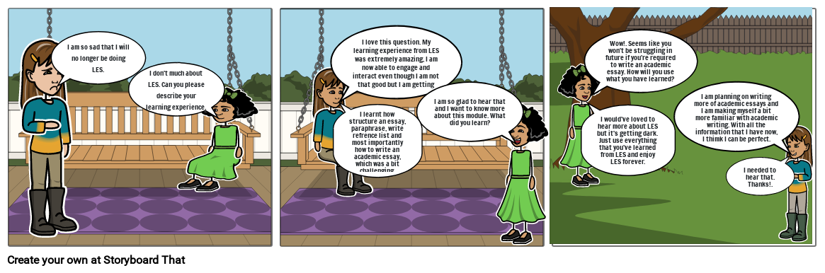 Les Comic Strip Storyboard Por Cb6be44c